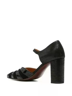 Chie Mihara Pointed-toe Heeled Pumps With Snakeskin-effect Panels