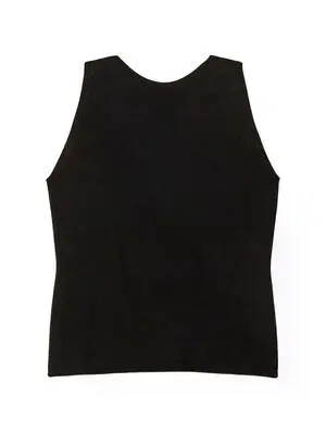 TWINSET Dual Use Fitted Knit Top - Black