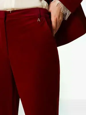 TWINSET Flared Velvet Trousers