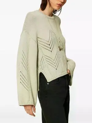 TWINSET Wool Blend Chevron Pattern Jumper