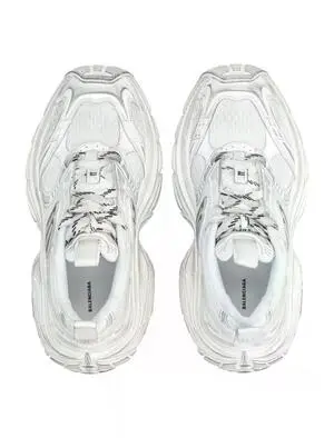 Balenciaga 6xl Distressed-effect Panelled Sneakers - White