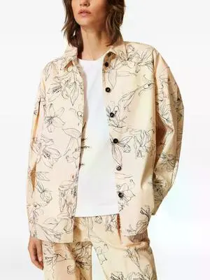 TWINSET Floral Print Button-up Shirt