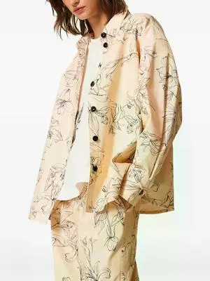 TWINSET Floral Print Button-up Shirt