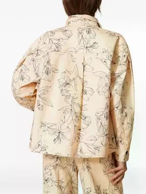 TWINSET Floral Print Button-up Shirt