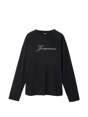 Jacquemus Long Sleeve T-shirt With Printed Logo