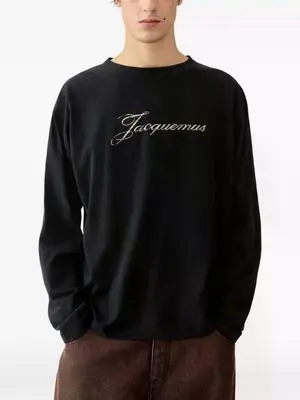 Jacquemus Long Sleeve T-shirt With Printed Logo