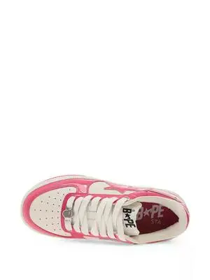 A BATHING APE Sta 1 Patent Leather Sneakers