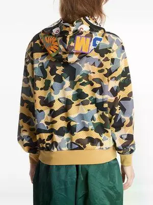 A BATHING APE Shark Camouflage Zip-up Hoodie