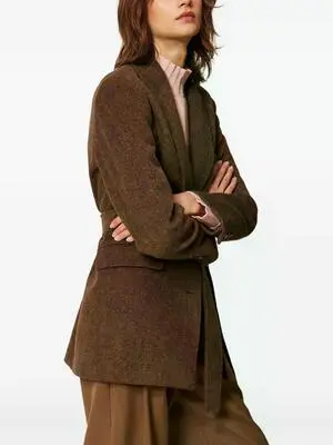 TWINSET Velour Wool Cloth Blazer