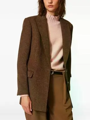 TWINSET Velour Wool Cloth Blazer