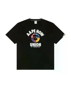 AAPE BY *A BATHING APE Moonface Logo-print T-shirt