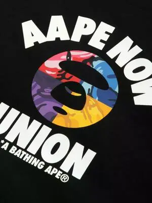 AAPE BY *A BATHING APE Moonface Logo-print T-shirt