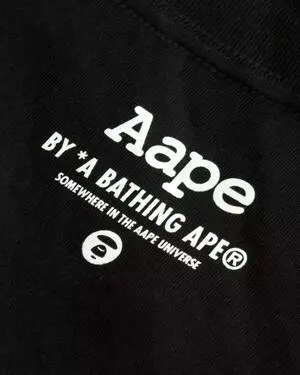 AAPE BY *A BATHING APE Moonface Logo-print T-shirt