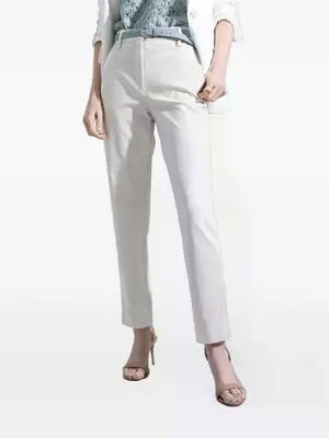 Eleventy Tapered Cropped Trousers