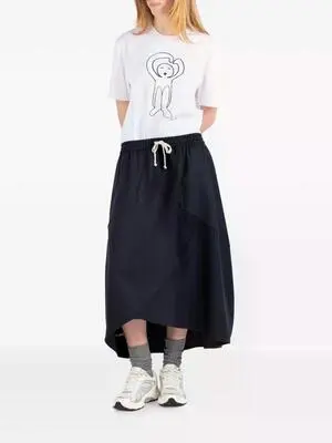 SOCIETE ANONYME Bunka Asymmetric Panelled Midi Skirt