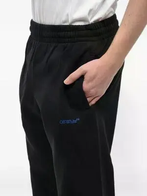 Off-White Logo-print Elasticated-cuff Track Pants