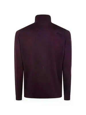 NUUR Knitted Roll-neck Sweater - Purple