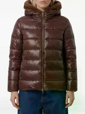 Herno Quilted Faux-fur Trimmed Hooded Jacket