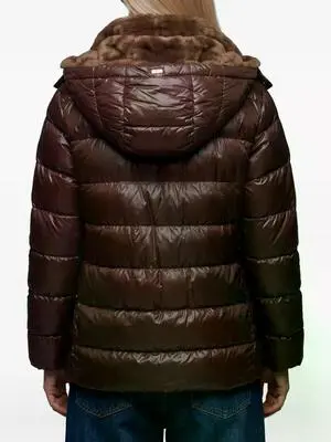 Herno Quilted Faux-fur Trimmed Hooded Jacket