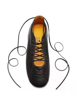 LILI CURIA Leather Ballet Flats