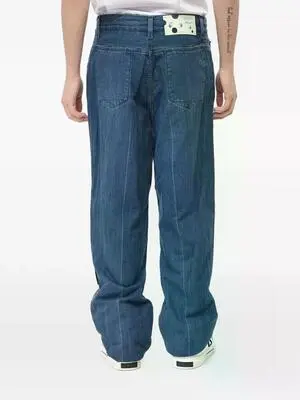 Off-White Embroidered Jeans