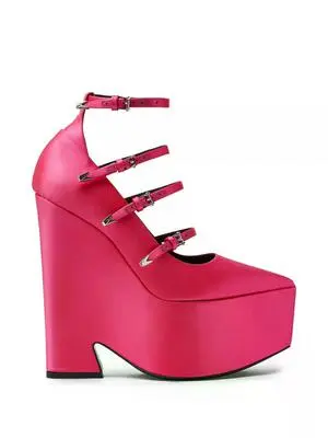 VERSACE Versace Platform Buckle-Strap Pumps