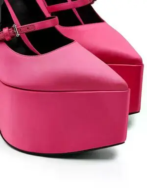 Versace Platform Buckle-strap Pumps