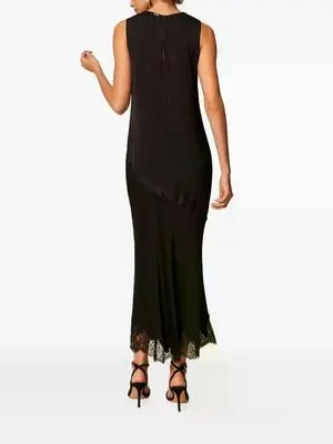 TWINSET Long Satin And Lace Dress