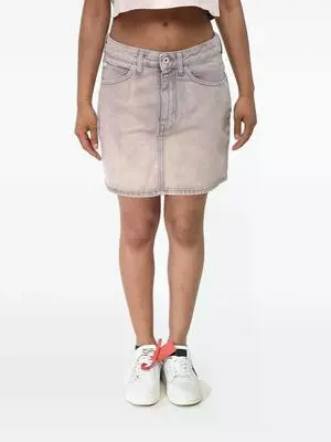 Off-White Faded Five-pocket Mini Skirt