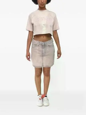 Off-White Faded Five-pocket Mini Skirt