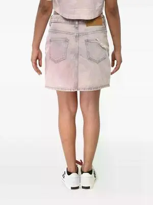 Off-White Faded Five-pocket Mini Skirt