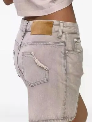 Off-White Faded Five-pocket Mini Skirt