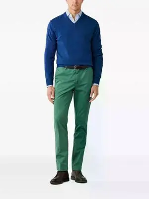 HACKETT LONDON V-neck Elbow-patch Knit