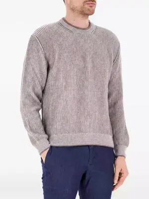Paul & Shark Ribbed Knit Crew-neck Sweater