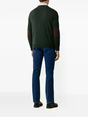 HACKETT LONDON Patch-detail Crew-neck Knit