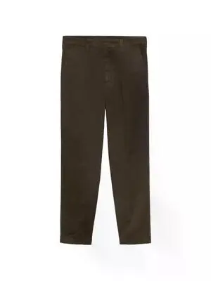 Prada Garment-dyed Cotton Pants - Brown