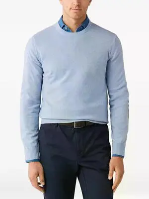 HACKETT LONDON Elbow-patch V-neck Knit