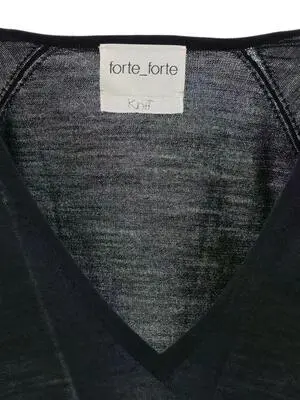 FORTE_FORTE V-neck Raglan-sleeve Sweater