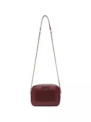 TWINSET Logo Plaque Chain Strap Cross Body Bag - Red