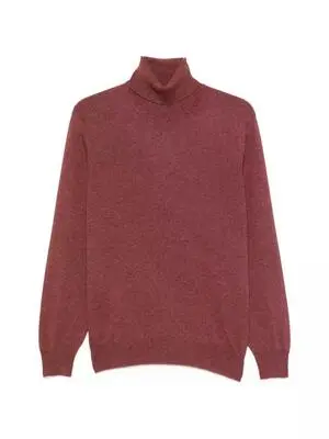 Brunello Cucinelli Turtleneck Cashmere Sweater - Red
