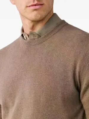 HACKETT LONDON Elbow-patch Crew-neck Knit