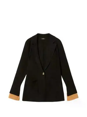 TWINSET Knit Jacket With Contrasting Details - Black