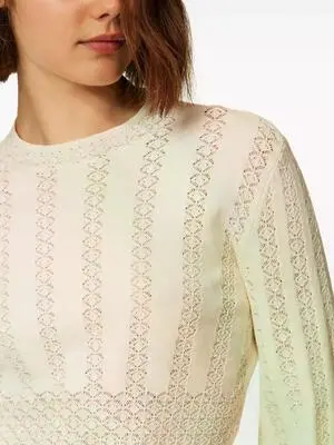 TWINSET Crew Neck Punched Knit Jumper