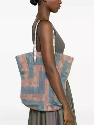 ÉPICE Geometric Pattern Tote Bag