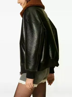 TWINSET Faux-shearling Collar Bomber Jacket