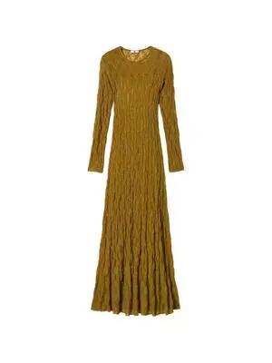 TWINSET Long Stretch Lace Dress - Green
