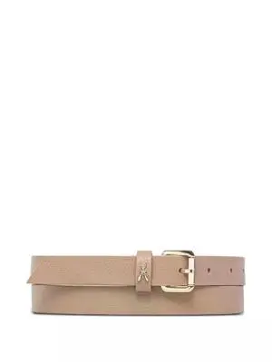 Patrizia Pepe Grained Leather Belt - Neutrals