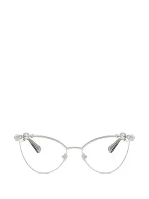 SWAROVSKI Crystal-embellished Cat-eye Glasses - Silver