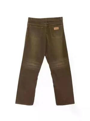 MAISON MARGIELA Logo-patch Belt-loop Trousers - Brown