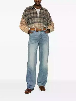 R13 Checked Long-sleeve Shirt